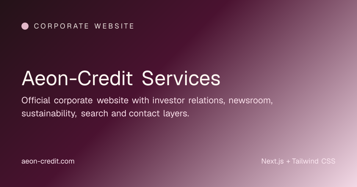 Apply for Personal Loan - Secure Online Application | Aeon-Credit Services